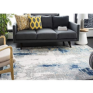 SAFAVIEH Jasper Collection 2' x 4' Grey / Gold JSP101A Modern Abstract Non-Shedding Living Room Bedroom Accent Rug