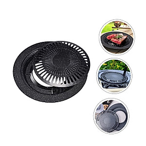 LABRIMP Round Enamel Baking Tray and Frying Pan Creative Double Roasting Bakeware for Home Cooking Compatible with Air Fryers Ideal for Baking and Grilling