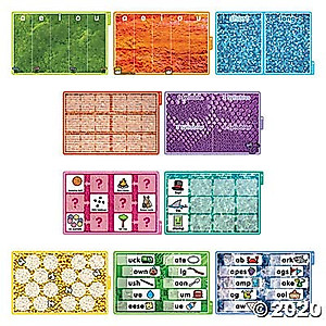 Fun Express Phonological Awareness Games - 200 Piece File Folder Game - Alliteration, Phonics and Language Games for Kindergarten Kids