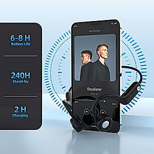 CHENSIVE Bone Conduction Headphones Wireless Bluethooth 5.2 Open Ear Headphones Sport Headphones Earbuds Waterproof with Built-in Mic for Workouts, Running, Cycling, Driving