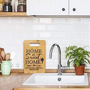 House Warming Gifts for New Home Bamboo Cutting Board Kitchen Housewarming Gift New Home Gifts for First Home New House Apartment Chopping Board Gift for Couple