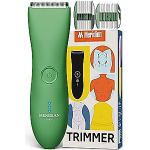 MERIDIAN Original Ball Trimmer Men, Body Hair Trimmer Men, Ball Shaver Men, Pubic Hair Trimmer Men, Body Shaver Men, Body Trimmer for Men, Body Groomer for Men, Man Scape with Meridian Sage