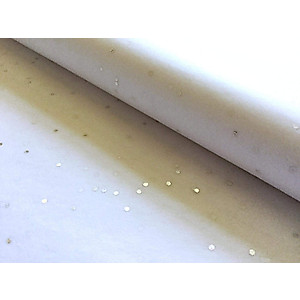 InsideMyNest Sparkly Glitter Gemstones Tissue Paper (30x20 inches) (Silver Glitter on White)