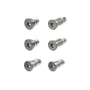 ChenGong - Silver Screws 6-Piece 1 Set Bottom Case Screws Pentalobe P5 923-01099 Replacement Compatible with 13" A1708 2016 2017 A2159 2019, A2289 M1 A2338 2020(Silver)