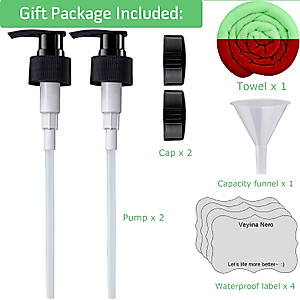 Amber Glass Spray Bottles 16 oz Pump Bottle (2 Pack) Refillable Cosmetic Containers Brown Mist & Stream Mister for Essential Oil Products Shampoo Soap Cleaning Bottles Or Aromatherapy Sprayer Plant