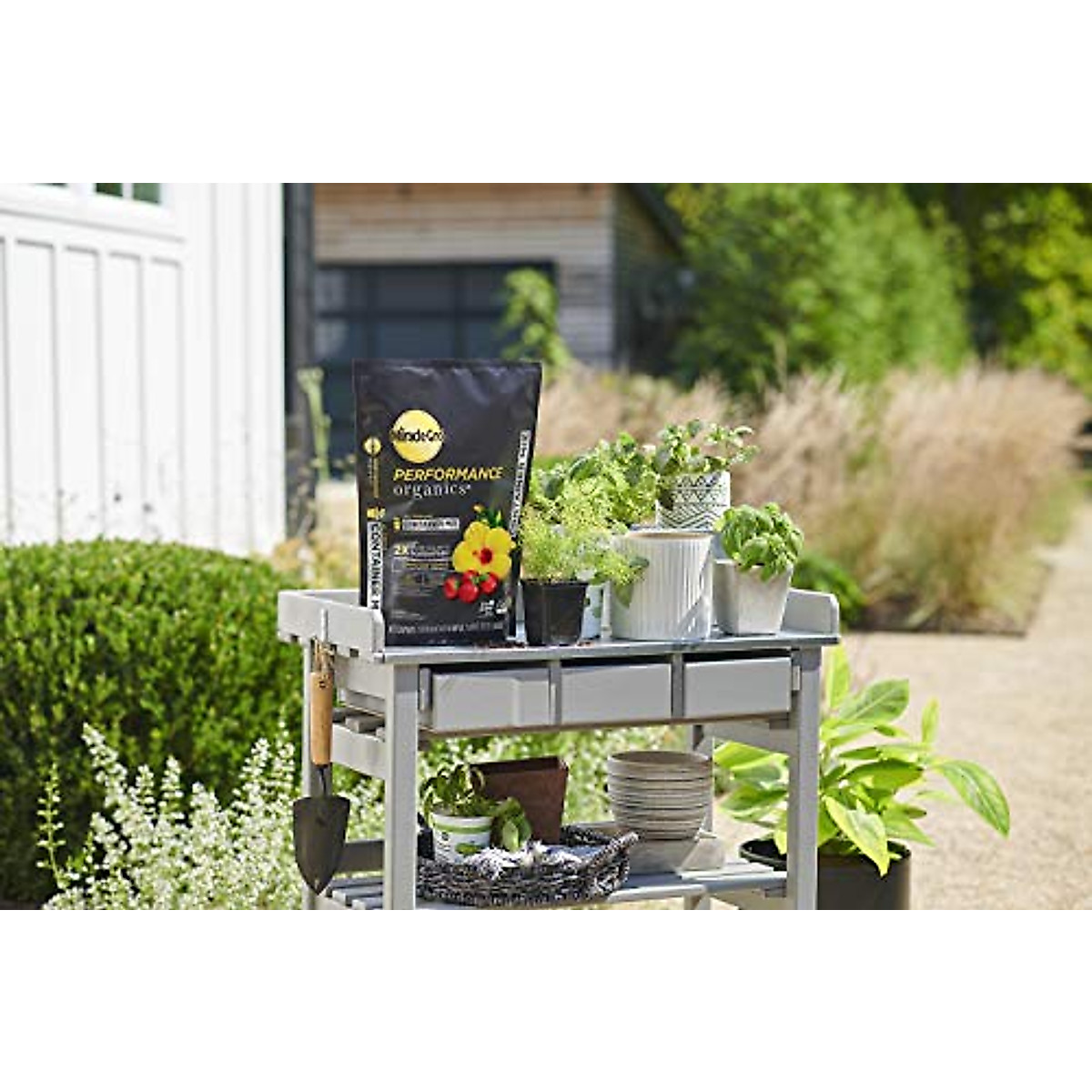 Miracle-Gro Performance Organics All Purpose Container Mix, 6 qt. - Organic, All Natural Plant Soil - Feed for up to 3 Months - All-Purpose Formula for Vegetables, Flowers and Herbs, 2-Pack