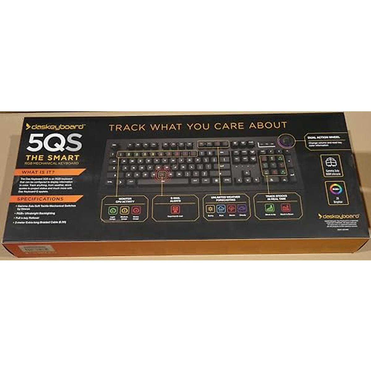 Das Keyboard 5QS Gaming Tastatur - Omron Gamma-Zulu, DE-Layout, Schwarz