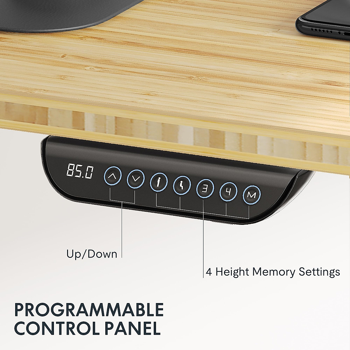 FLEXISPOT 3 Stages Dual Motor Electric Standing Desk 55x28 Inches Whole-Piece Desk Board Height Adjustable Desk Electric Stand Up Desk Sit Stand Desk(White Frame + White Desktop)