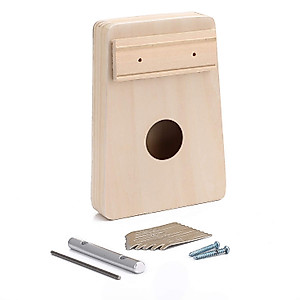 DIY 10 Keys Kalimba Thumb Piano - Make Your Own Kalimba Look, Wooden Small Kalimba for Birthday Gift Adult Kids Students Beginners