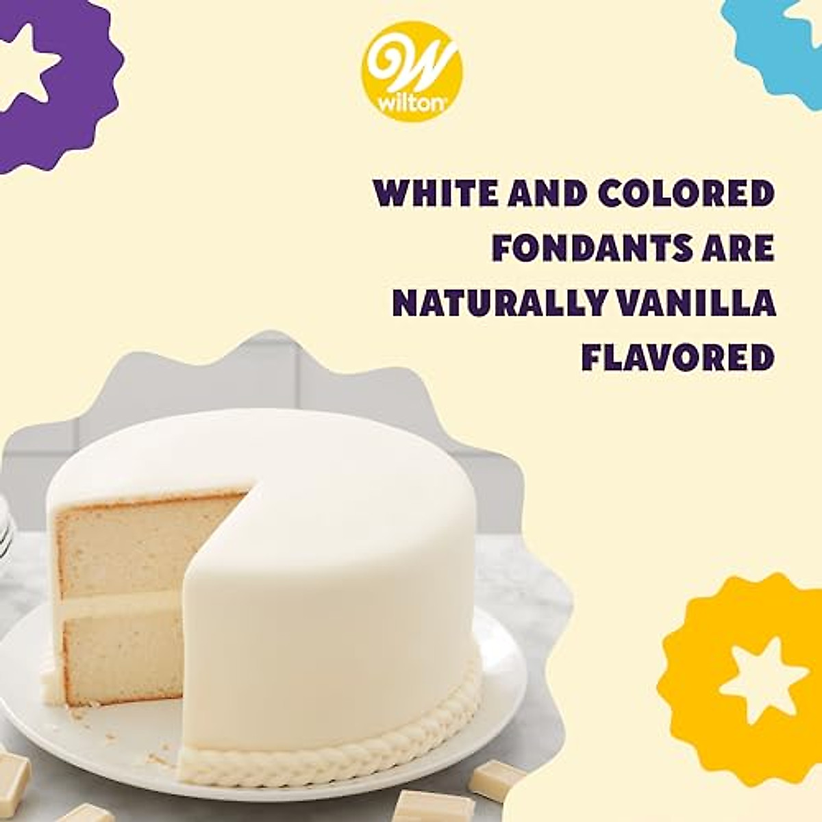 Wilton Decorator Preferred Yellow Fondant, 24 oz. Fondant Icing