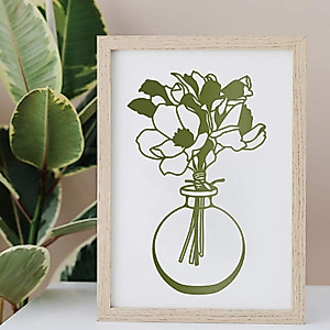 Gatichetta Self Adhesive Vinyl Craft Permanent Vinyl Roll 12" x 10ft for Cricut, Silhouette & Cameo,Matte Olive Green