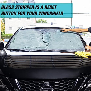 Invisible Glass 91411 3.38-Ounce Glass Stripper Water Spot Remover Kit Eliminates Coatings, Waxes, Oils and More to Polish and Restore Automotive Glass , white