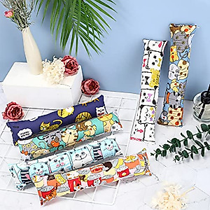 6 Pack Catnip Kicker Toy Interactive Cat Kicker Toy Kitty Kick Sticks for Cats, Durable and Bite Resistant Cat Chew Toy Indoor Cat Kick Pillow Toy with Cute Patterns for Kitten Pet Supplies, 10.6 Inch
