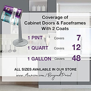 Beyond Paint Furniture, Cabinets and More All-in-one Refinishing Paint Gallon, No Stripping, Sanding or Priming Needed, Bright White, 3.79 Litre (BP24)
