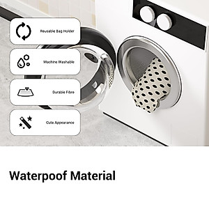 Melovinho Plastic Bag Holder Grocery Bag Holder Wall Mount Reusable Trash Bag Organizer for Home Kitchen Pantry Decor,1 Pcs (White)