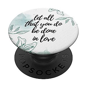 Inspirational Bible Verses Flowers Christian Gift PopSockets PopGrip: Swappable Grip for Phones & Tablets