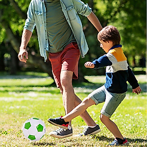 SPDTECH Soccer Ball Size 2 Green Small Pump with Needle Indoor and Outdoor Training Practice Couch School Gift for Toddlers Kids Boys Girls