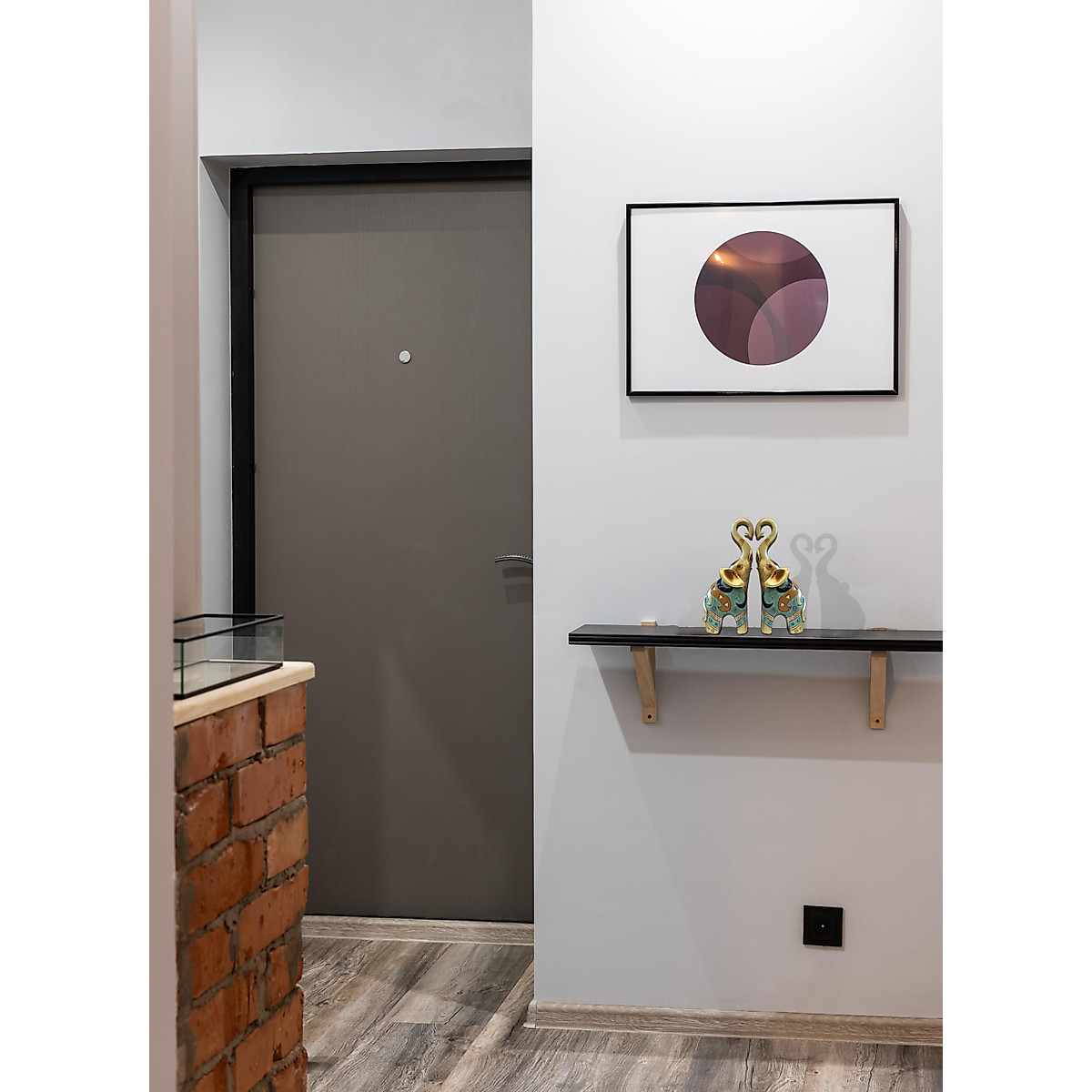 sugutee Good Luck Elephant Decor for Home, Large Gold Elephant Statue for Home Decor, Small Elephant Figurines and Statues (1 Pcs Small)