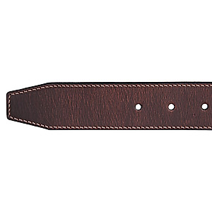 Lucky Brand Men Casual Belt, Leather Keeper-Brown, 40