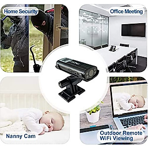 PNZEO W3 Mini Hidden Camera Portable Wireless WiFi Remote View IP Camera Super Small Home Security Cameras P2P Indoor Outdoor Video Record Smart Spy Camera