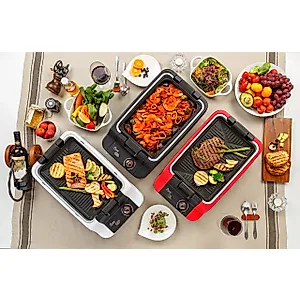 Aplusone Grill - Smokeless Electric Eco-Friendly Indoor Grill, Eliminate Smoke and Odor (Black)