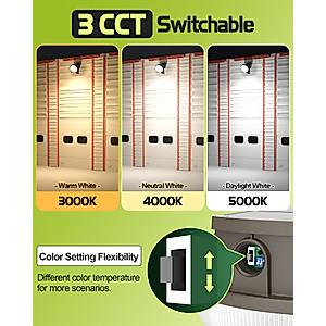 AULACE Barn Lights Outdoor 80W 60W 40W Adjustable, 3000K 4000K 5000K Changeable LED Barn Light with Timed Dimming, 12000LM Dusk to Dawn Outdoor Light with Photocell, Barn Light for Security/Sreet/Yard