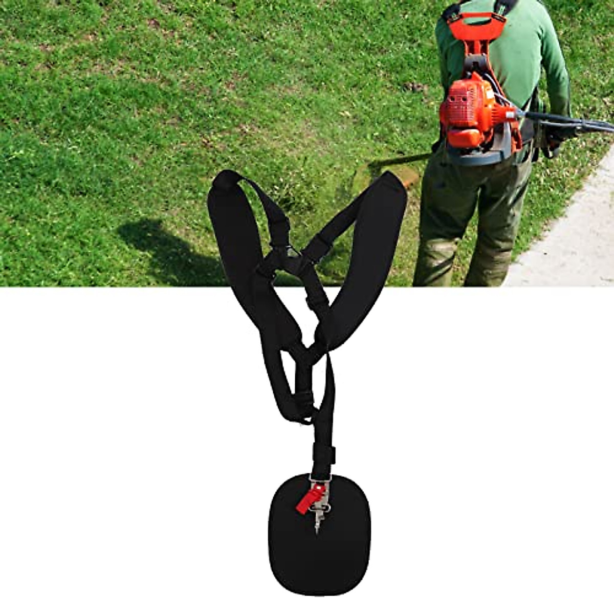 Zerodis Trimmer Shoulder Strap, Lightweight Lawn Mower Strap Good Heat Dissipation for Garden Power Tools