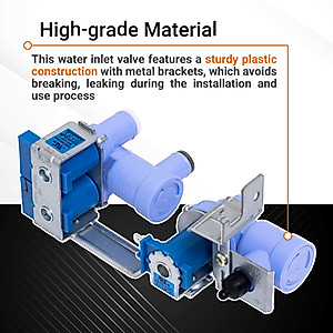 BlueStars 5221JA2006D Refrigerator Water Inlet Valve Assembly - Compatible with L.G Refrigerators - Replaces AJU34125525 AP4445614 MJX42111401 AJU34125513 1266849 AH3527457