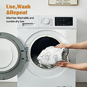 Qeils Reusable Puppy Pads, 2 Pack Washable Pee Pads for Dogs, Waterproof Non Slip Wee Wee pad, Absorbent and Leakproof Training Mats for Potty, Crate, Playpen, Bed, Sofa, 18"x 24"