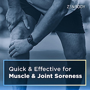 Zenbody Frozen Joint & Muscle Rub - 15% Menthol for Muscle & Joints, Extra Strength Formula, 100% Natural Ingredients, Travel-Friendly, Quick & Easy to Apply, Handcrafted in the USA - 2 Oz