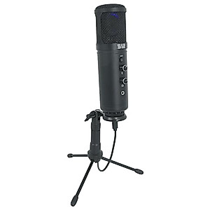 512 Audio by Warm Audio Tempest - Large Diaphragm Studio Condenser USB Microphone + Stand + Shock Mount for Recording and Streaming