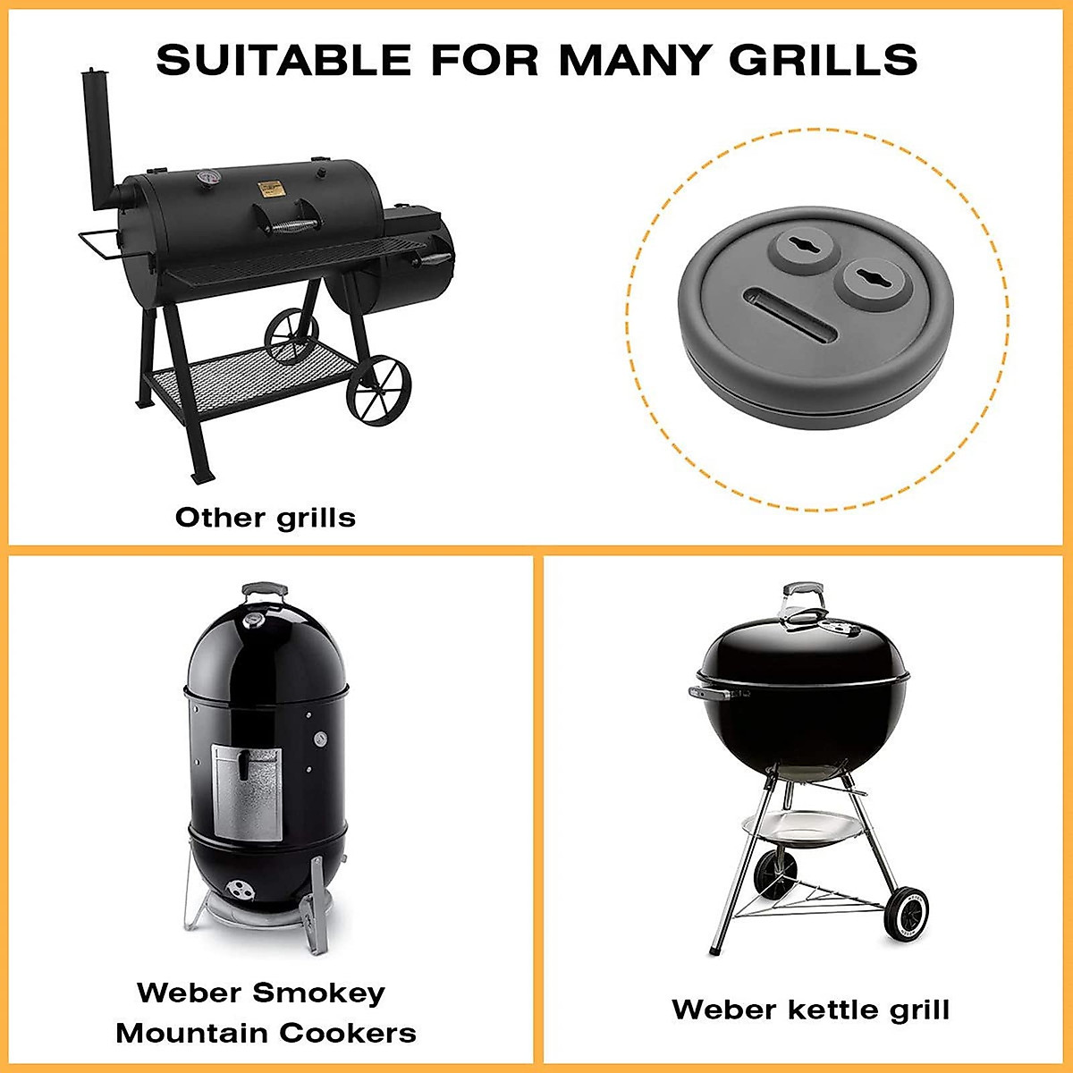 EAJORN Rubber Meat Probe Gasket Thermometer and Probe Gasket Rubber Meat Probe Grommet Replacement High Temperature