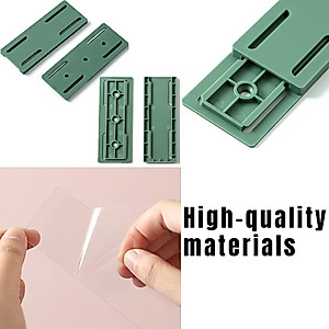 16PC Self Adhesive Power Strip Holder, Adhesive Punch-Free Socket Holders, Power Strip Holder Fixator, Self-Adhesive Desktop Socket Fixer, Power Strip Holder Wall Mount (16pc)