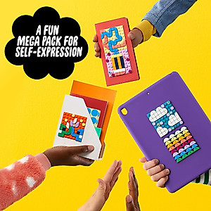 LEGO DOTS Adhesive Patches Mega Pack 41957 Arts and Crafts 5-in-1 Mosaic Making Building Kit, DIY Sticker Patches, Gift Idea for Creative Kids, Make Custom Designs for Notebooks, Phone Cases and More