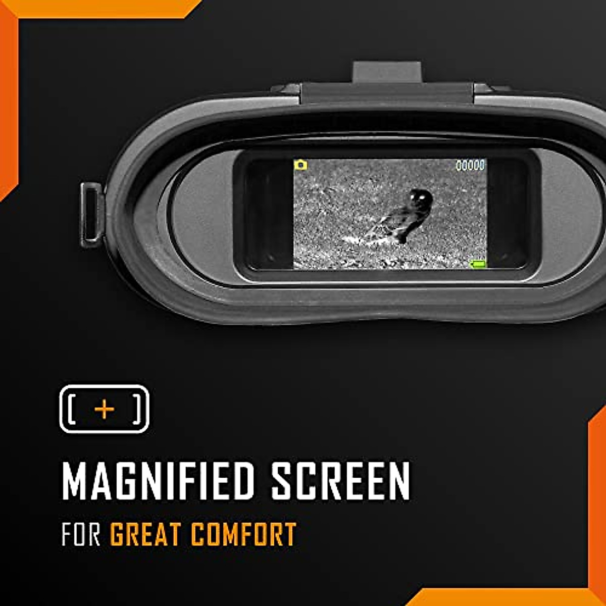 Nightfox 110R Handheld Night Vision Goggles | 7X Optical Magnification, Long Range | Digital Infrared Night Vision Binoculars for Hunting, Survival Gear and Equipment | Infrared Camera with Recording