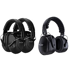 ProCase 2 Pack Noise Reduction Safety Ear Muffs Bundle with Hearing Protection Earmuffs Ear Defenders