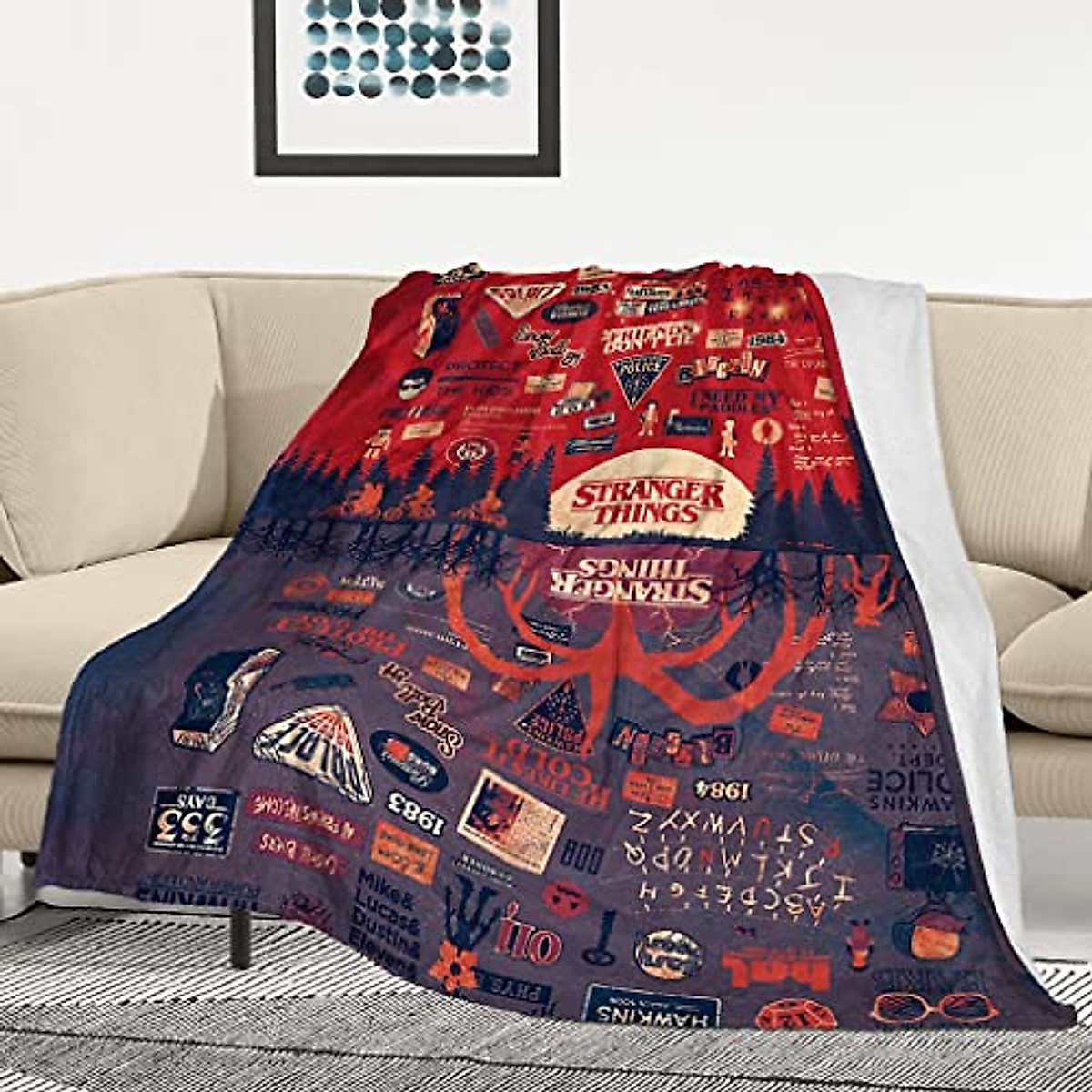 Blanket Throw Blanket Soft Warm Fleece Blanket Lightweight Moving Blanket for Couch Bed Picnic Gifts