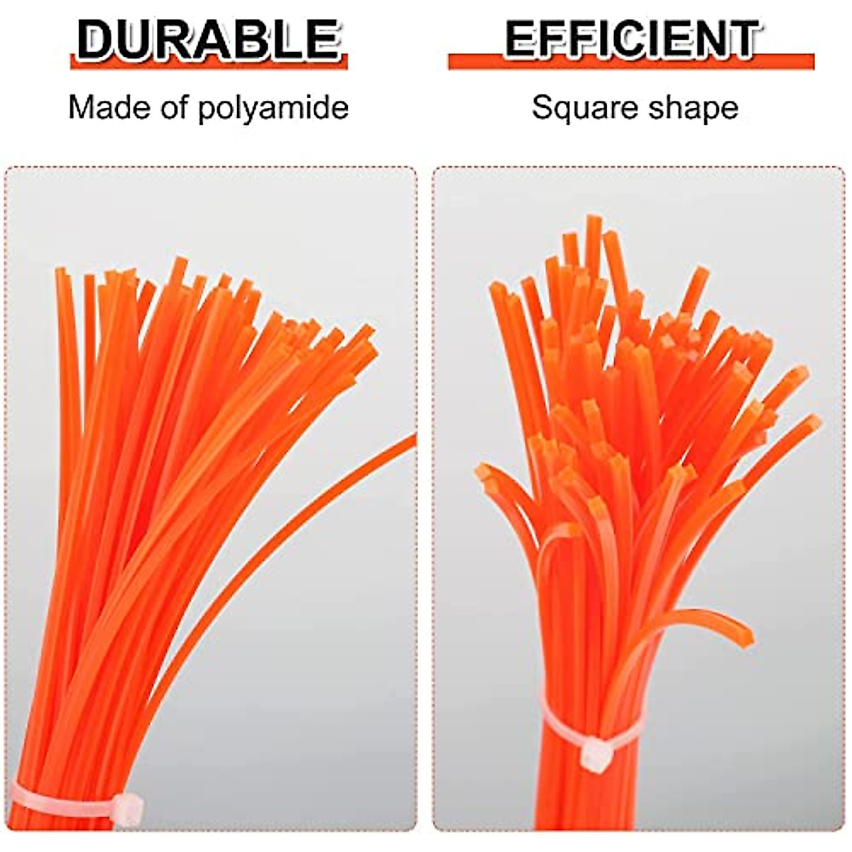 Eyoloty WA0050 Replacement Line Flex-A-Line 80-Pack Replacement Line Compatible with Worx 13" WG430 Electric Leaf Mulcher