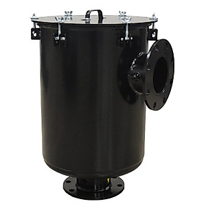Solberg CSL-685P-1000F™ Inlet Vacuum Pump Air Filter, 10" Flange Inlet/Outlet, 59-13/16" Height, 24-1/4" Diameter, 2900 SCFM, Made in the USA