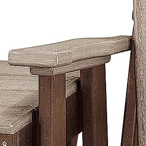 American Furniture Classics 515WWTB-K Double Glider, One Size, Weatherwood/Tudor Brown