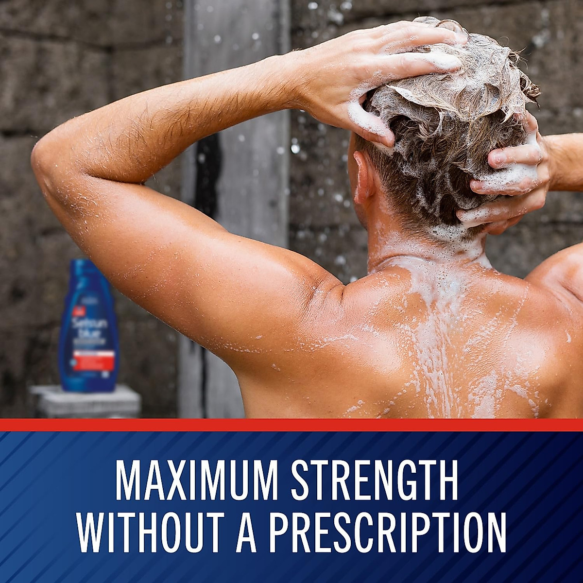 Selsun Blue Men's Care Medicated Antidandruff Shampoo, Maximum Strength Scalp Treatment With Selenium Sulfide, 11 fl. oz.