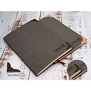 JSM 80-PCS Metal Book Corners, Corner Protector, Iron Decorative for Scrapbook Photo Album Diary Cover Menus Folder(Gold, Silver, Rose Gold, Antique Bronze)