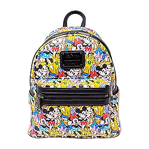 Loungefly Disney Mickey and Friends Womens Double Strap Shoulder Bag Purse