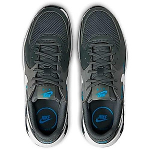 NIKE Men's Sneaker, Iron Grey White Photo Blue Dark Obsidian, 9