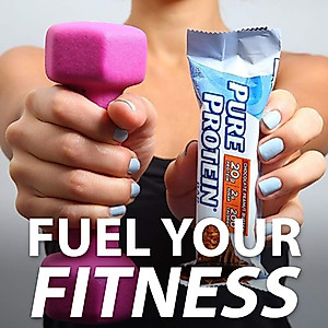 Pure Protein Strawberry Greek Yogurt Protein Bars, 1.76 oz, 6 Count, 2 Pack (Packaging May Vary)