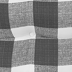 Klear Vu Solarium Cushion, Indoor and Outdoor Rocking Chair Pad for Patio, Living or Nursery Room, 2 Piece Set, Seat 19"x19" and Seatback 21"x18", 07 Grey