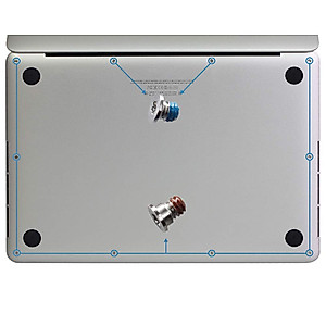 GODSHARK Replacement Screws Set for MacBook Pro 13" or 15" Retina Display A1398 A1425 A1502 2012-2015, 10pcs Unibody Bottom Case Cover P5 Pentalobe Repair Replacement Notebook Laptop Computer Screw