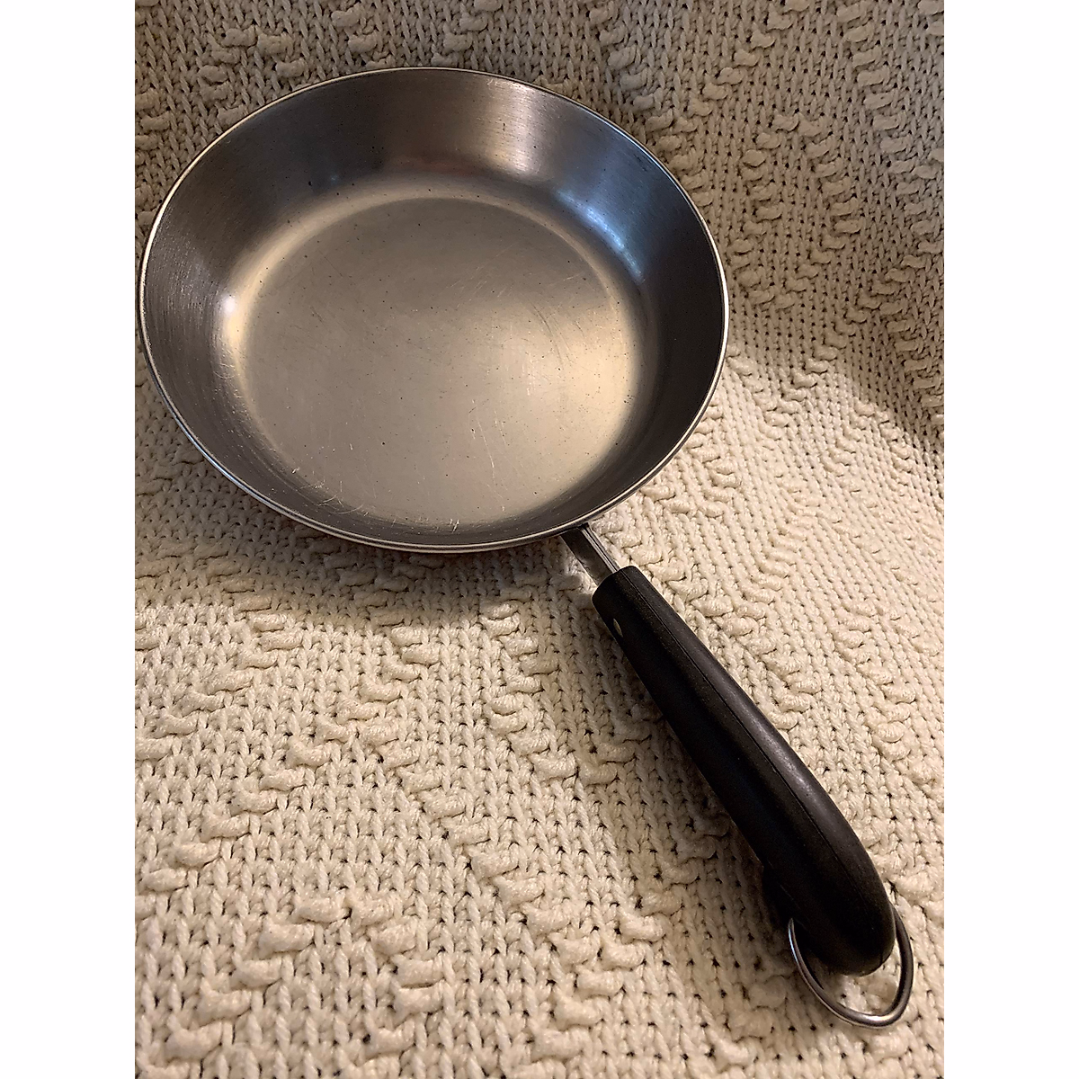 Vtg Revere Ware SS Copper Bottom Double Ring 8” Skillet