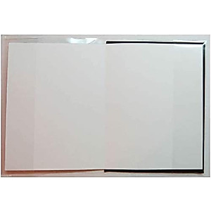 SKEMIX 100 Clear Greeting Card Jackets for A2 Card & Envelope Package Protection