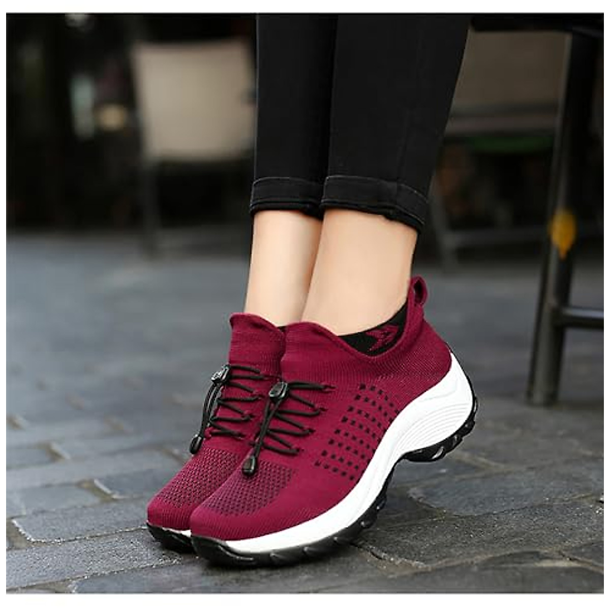 Orthofit - Orthopedic Shoes for Women, Orthofit Shoes for Women, Sneakers for Women Walking Shoes, Comfortable Casual Ladies Non-Slip Athletic Shoe (3.5,Red)